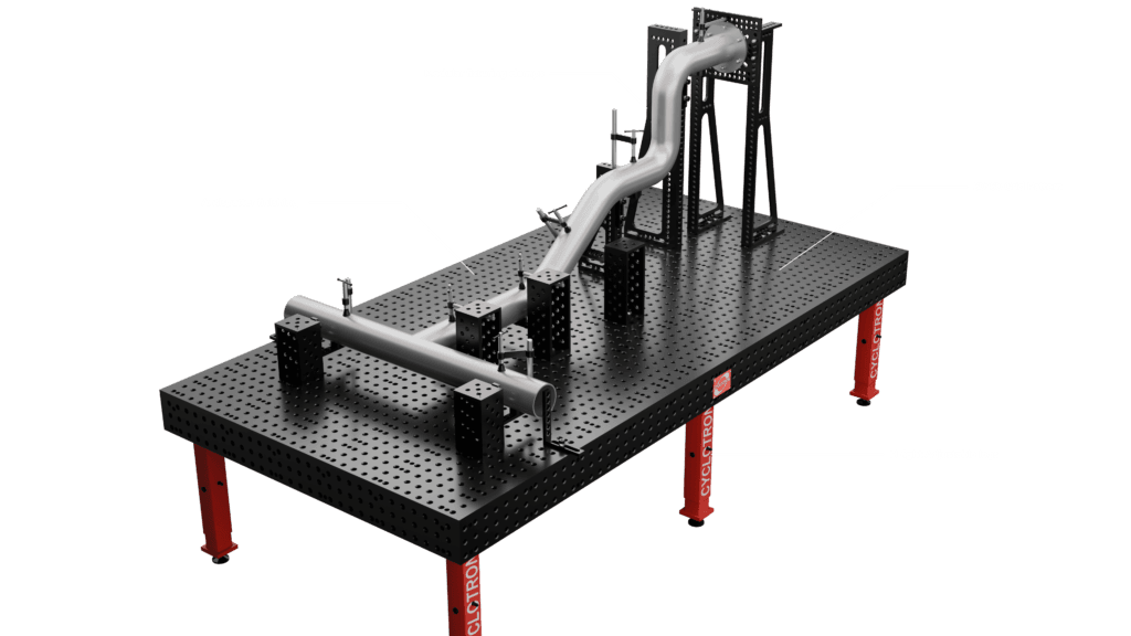 Pipe welding fixture and clamps | Cyclotron